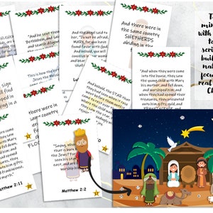 Printable Nativity Advent Calendar, Countdown to Christmas, Nativity ...