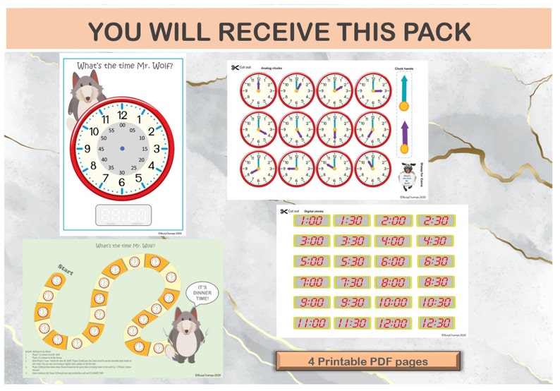 Clock for Toddlers and Preschoolers Telling Time Busy Book - Etsy