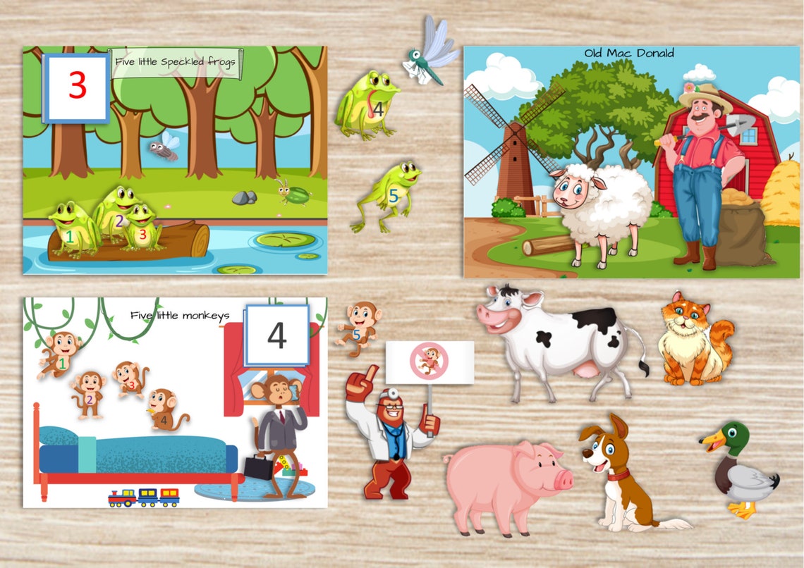 Baby/toddler Nursery Rhyme Book, Early Educational Printable, Printable ...
