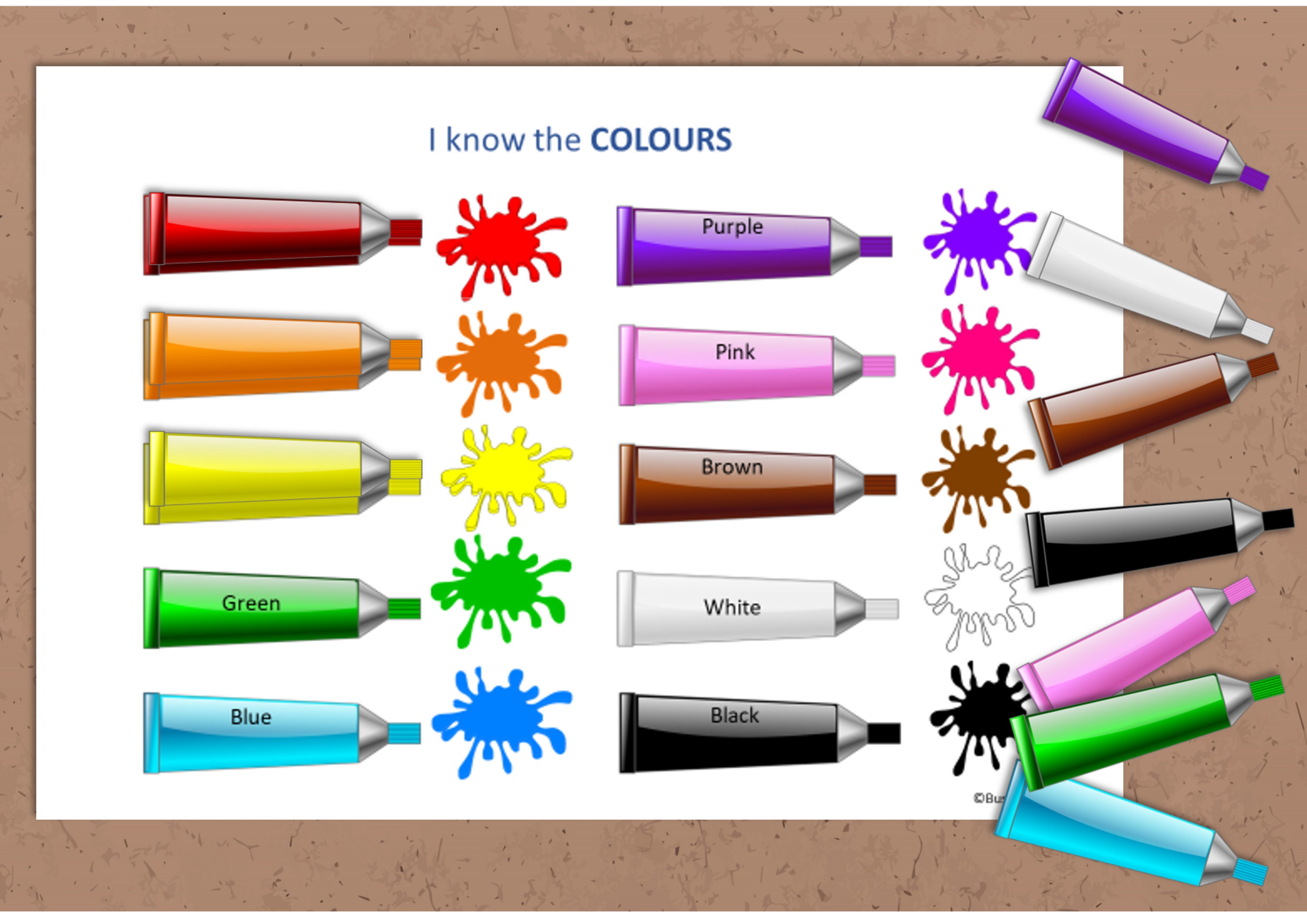 Color Matching Game, Busy Book Printable, Educational Activity ...