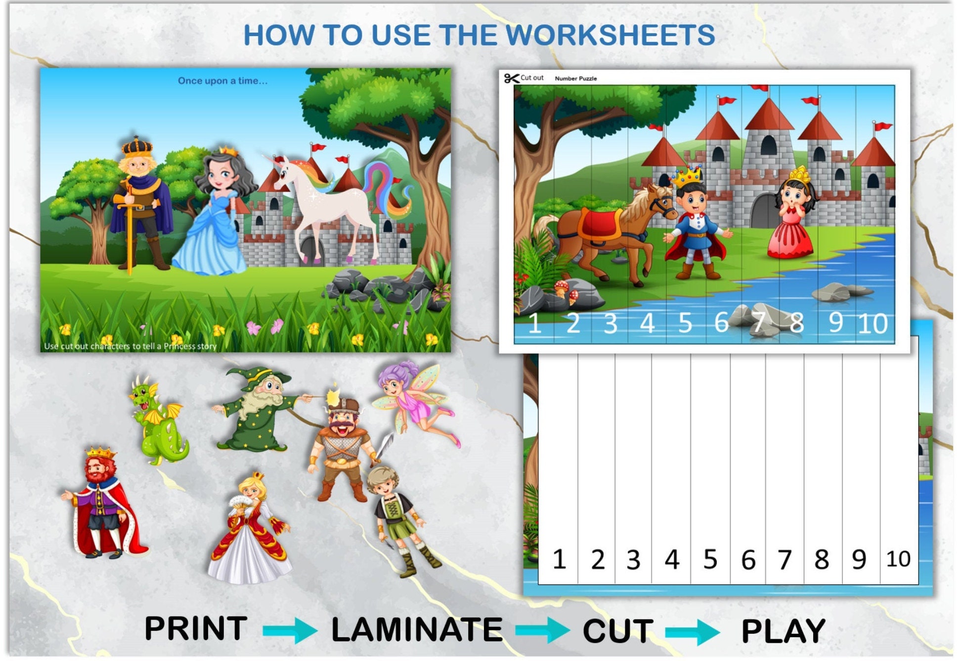 Preschool Busy Book Princess Themed Busy Book Learning - Etsy