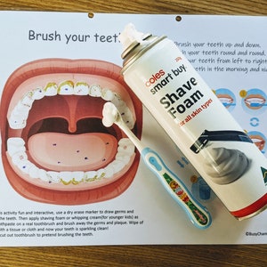 Brush Your Teeth Printable Activity, Preschool Busy Book Page, Life ...