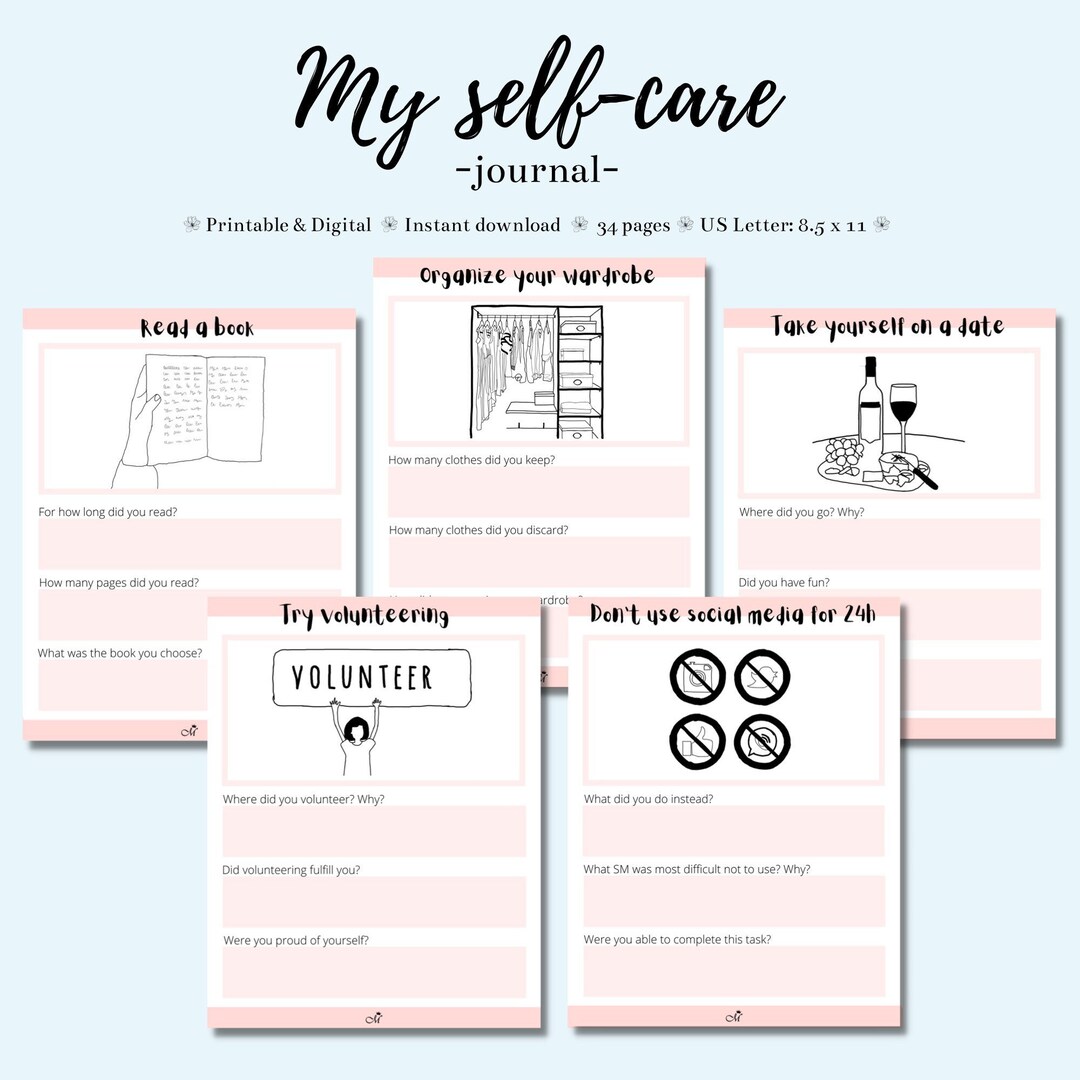 My Selfcare - Journal | Self Care Journal | Self Care Kit | Self Care ...