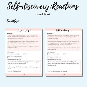 Self-discovery - Reaction - Workbook | Self Discovery Journal | Self ...