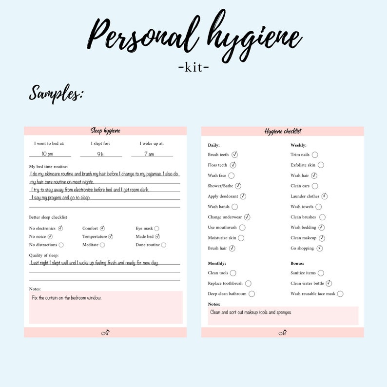 Personal Hygiene - Kit | Personal Hygiene Checklist | Personal Care ...