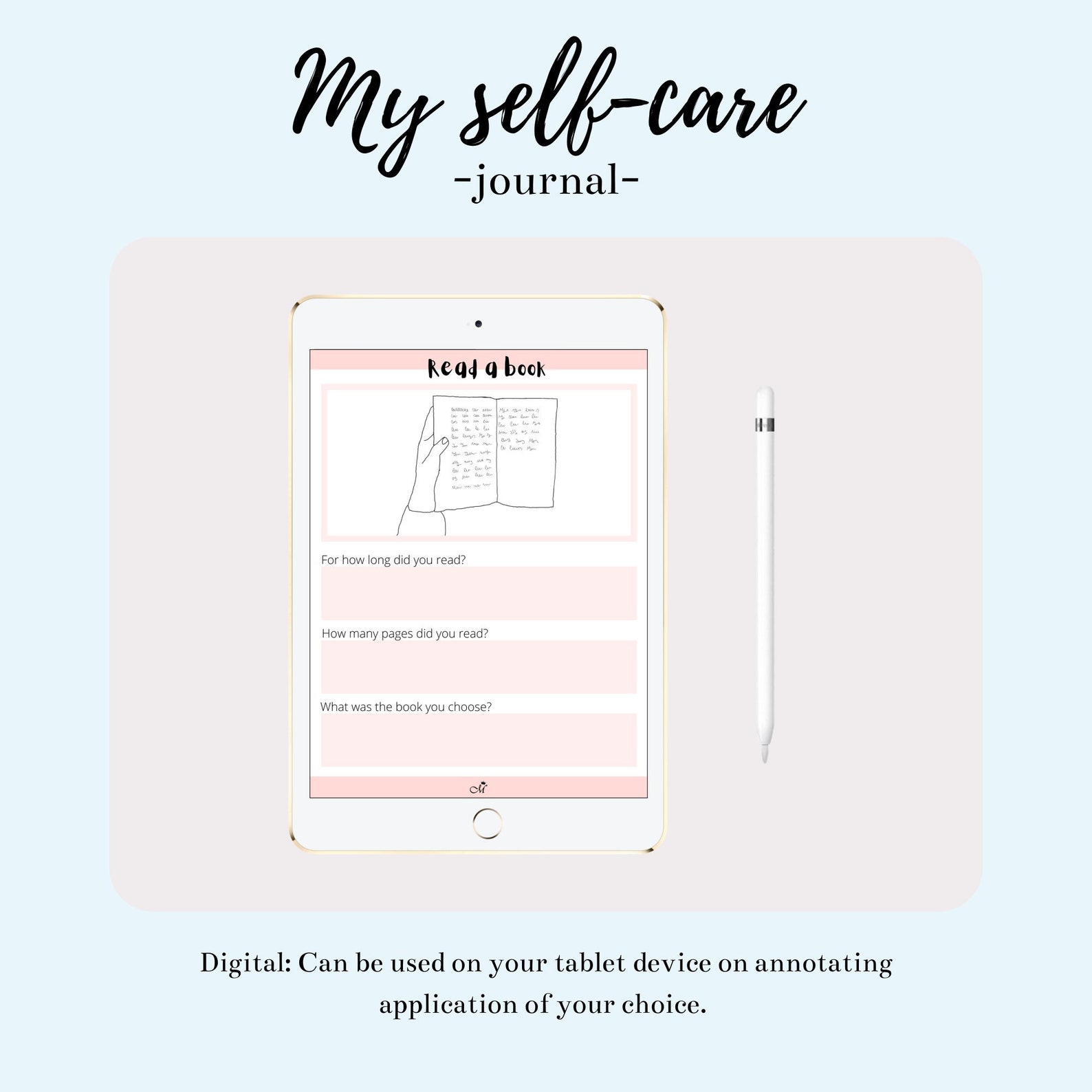 My selfcare Journal Self care journal Self care kit | Etsy