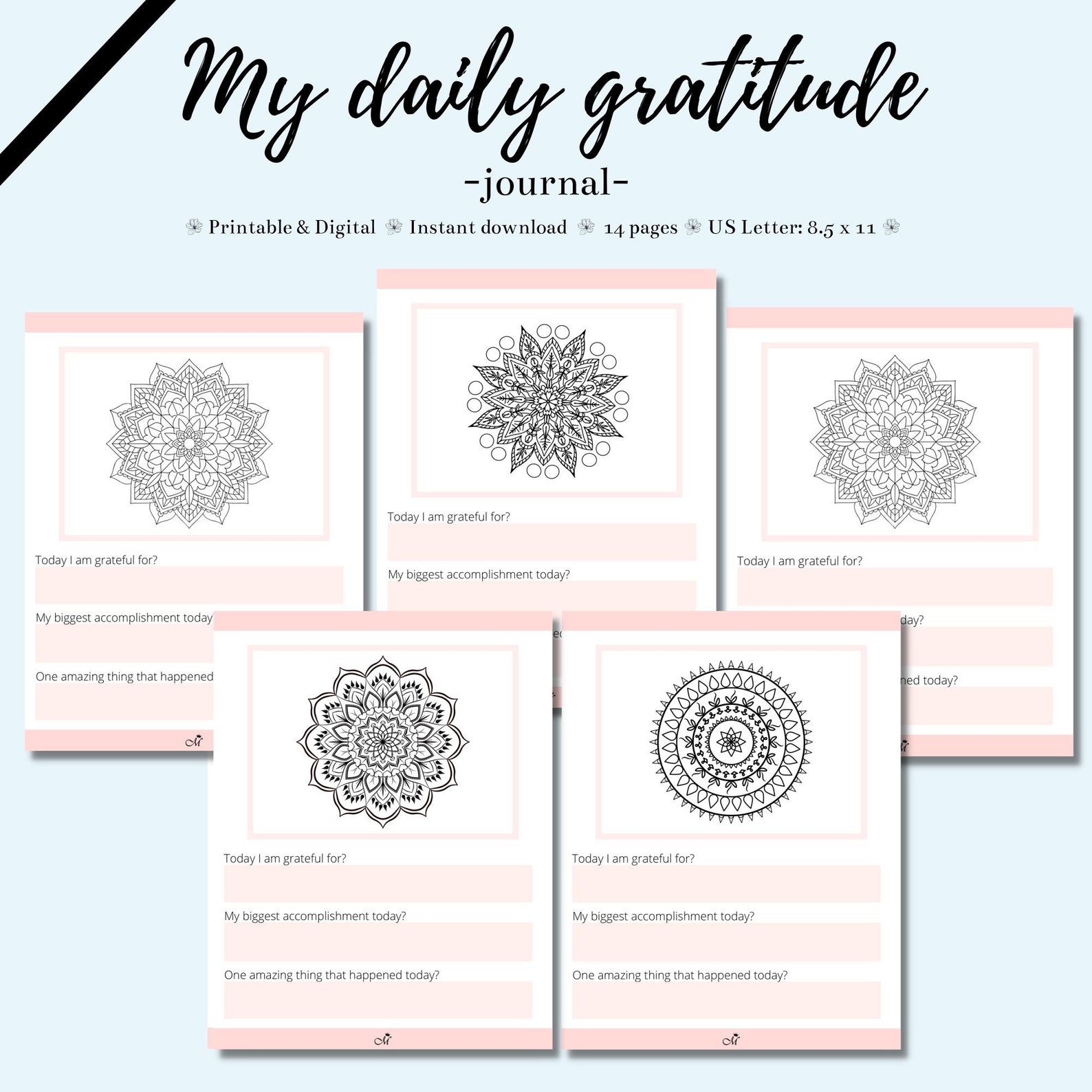 My daily gratitude Journal Gratitude journal Gratitude | Etsy