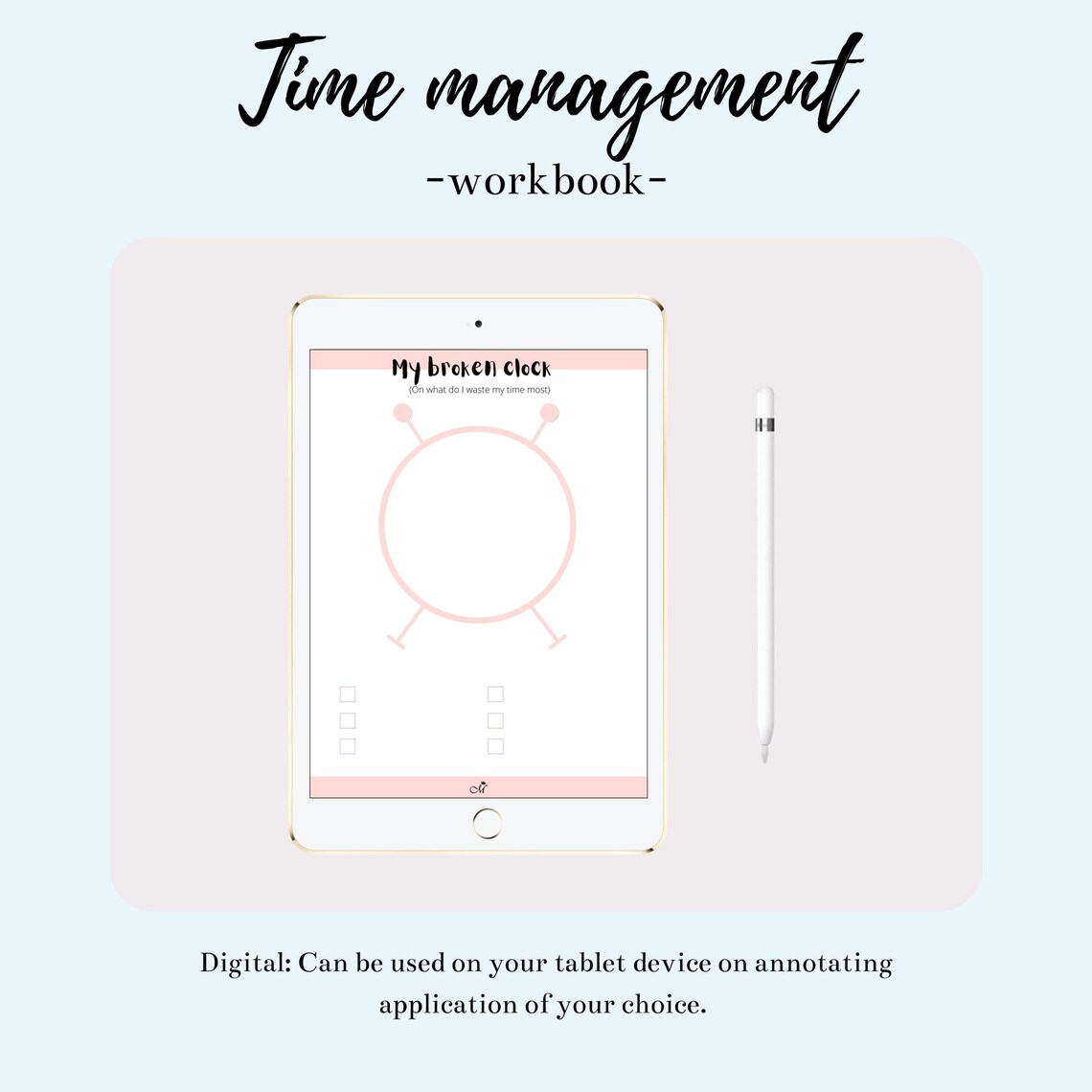 Time Management - Workbook | Time Management Printable | Organising ...