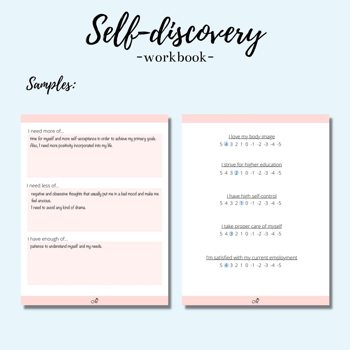 Self-discovery Journal Self Discovery Workbook Self | Etsy