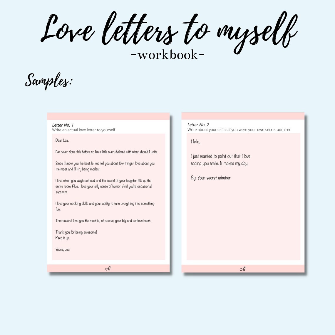 Love Letters to Myself Workbook Self Love Workbook Self - Etsy
