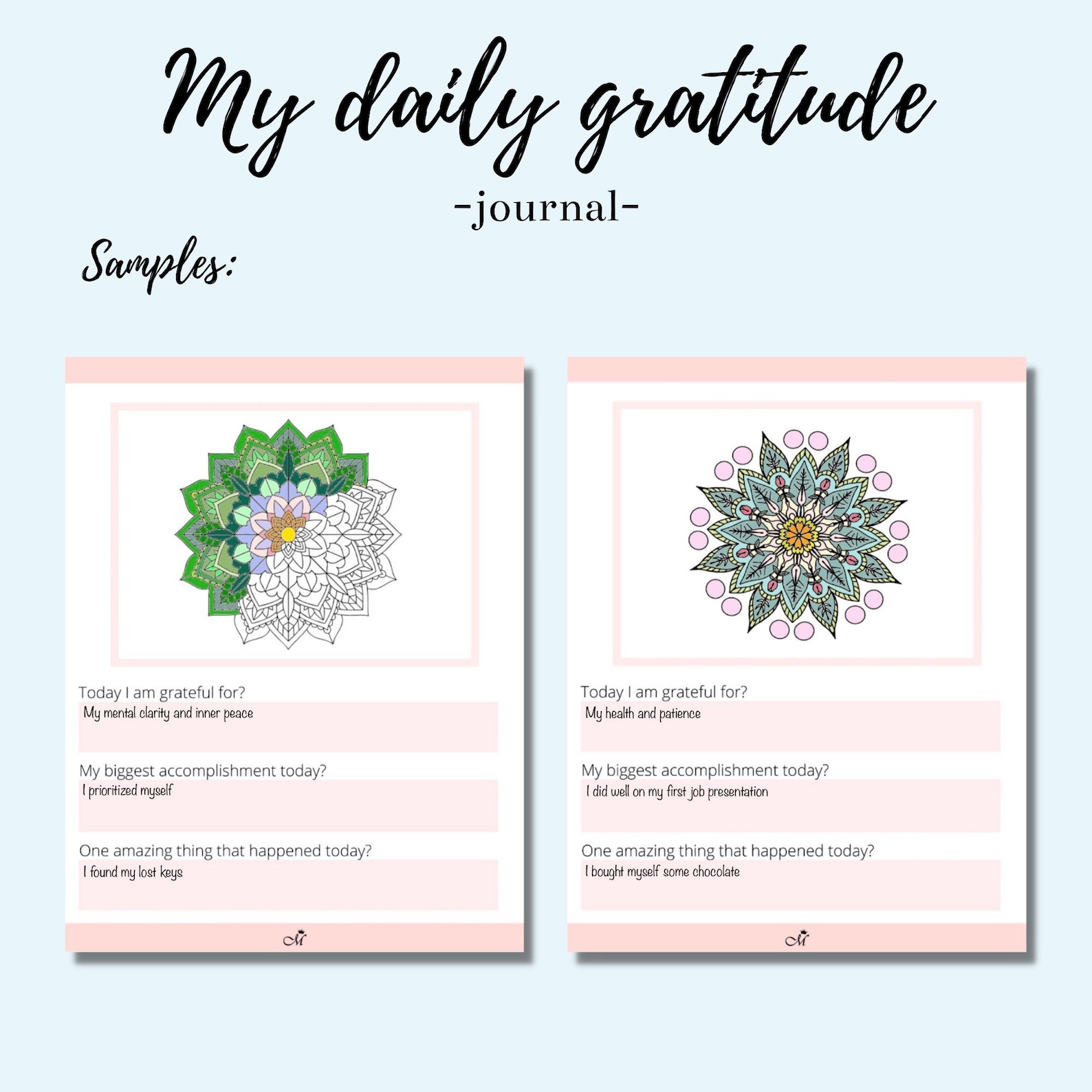 My daily gratitude Journal Gratitude journal Gratitude | Etsy