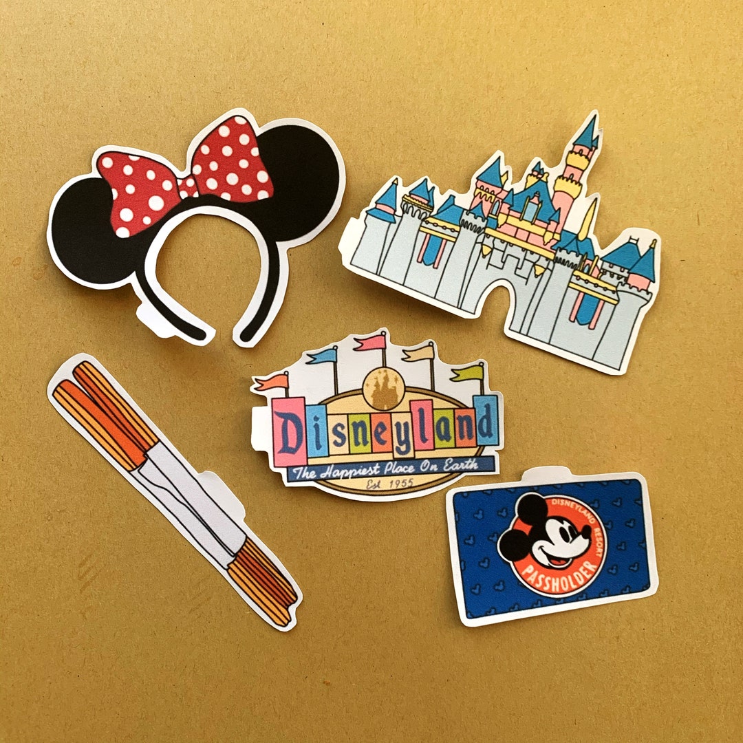 Disneyland Sticker Pack | Waterproof Laptop Stickers - Etsy