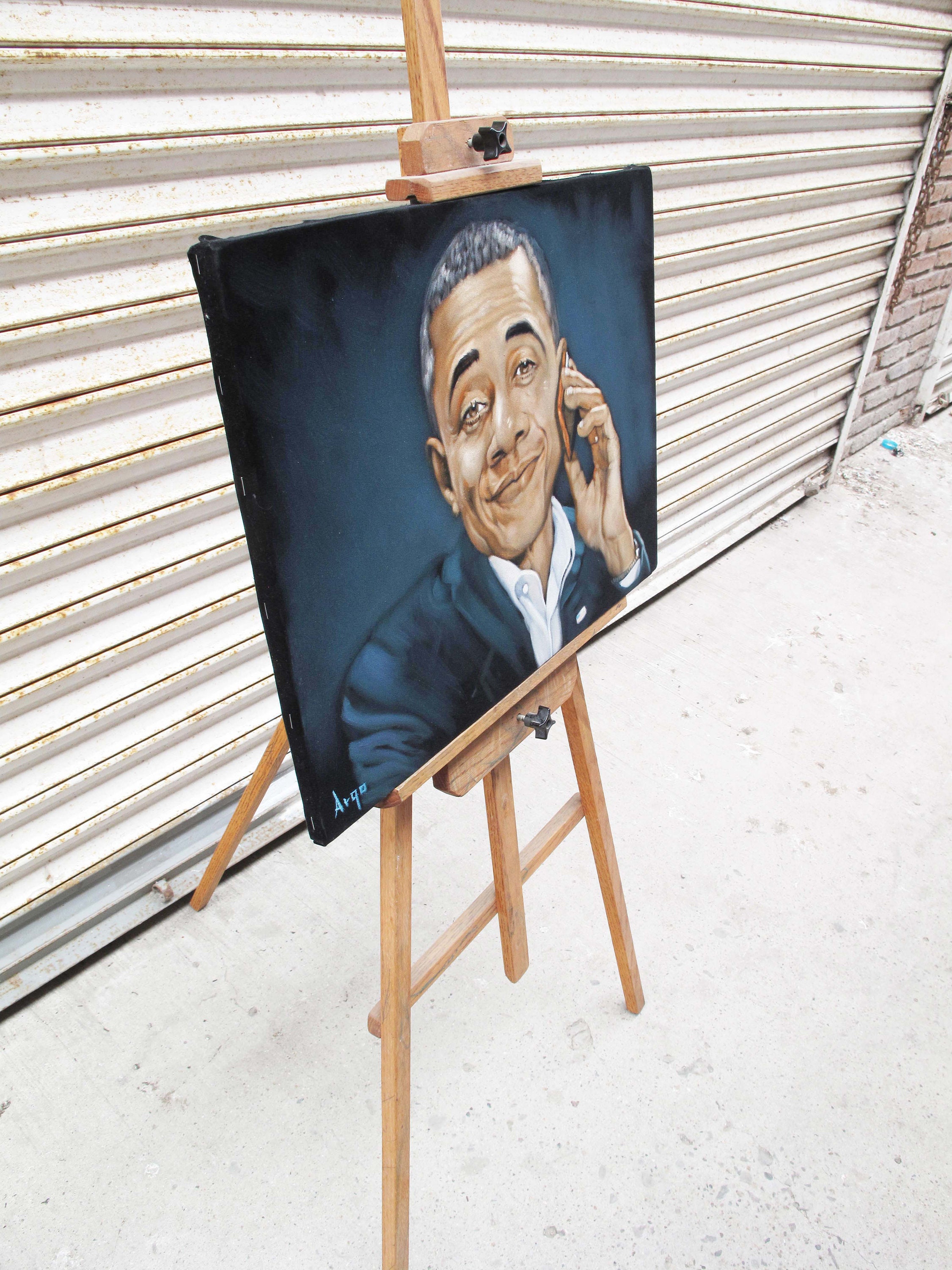 Barack Obama on Phone 44th President of the United States | Etsy