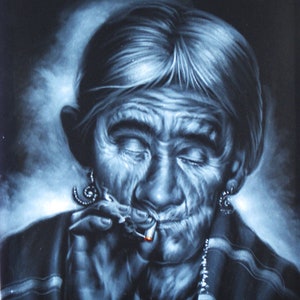 María Sabina Mazatec Sabia or Curandera. Original Oil Painting - Etsy