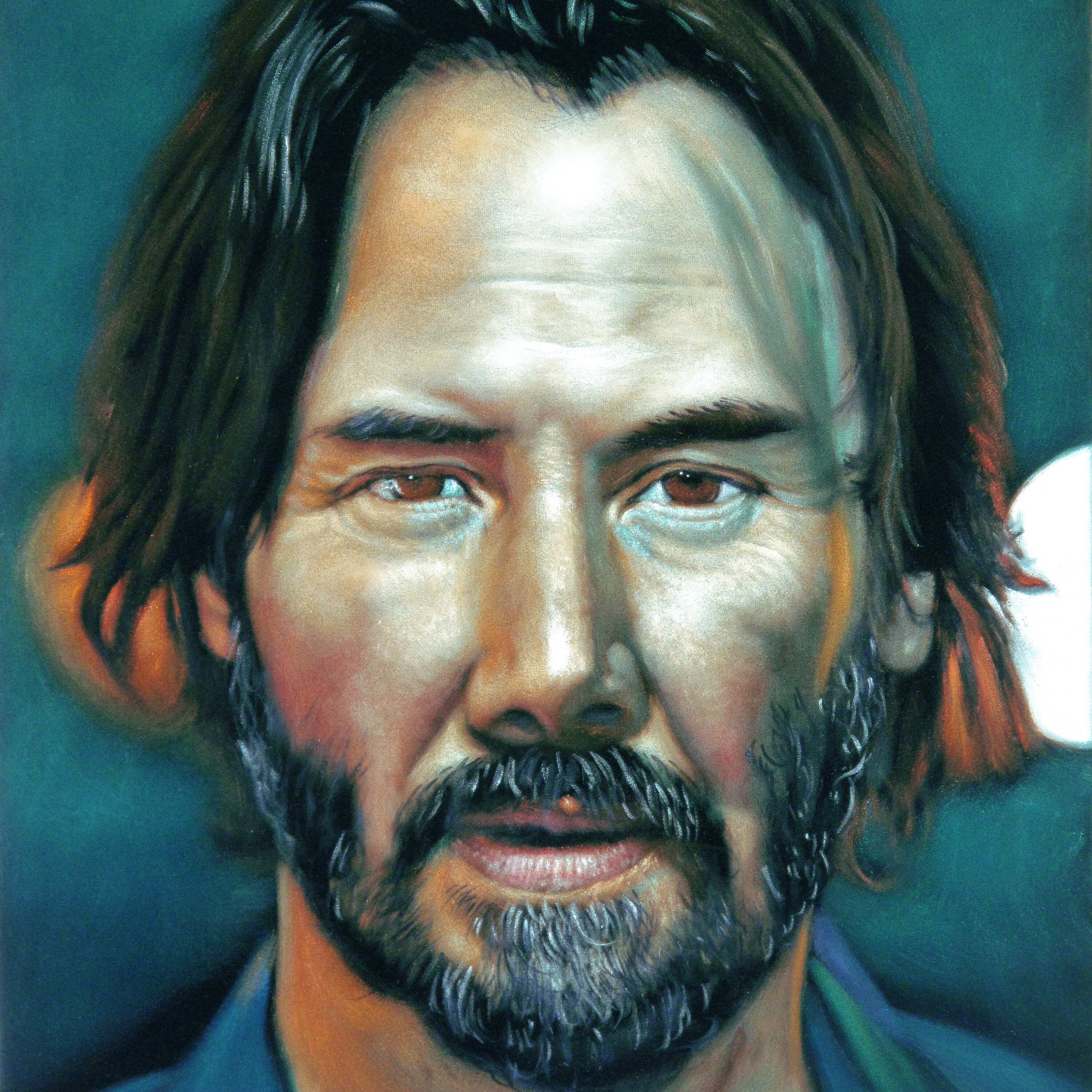 Keanu Reeves Portrait the Matrix John Wick: Original Oil - Etsy