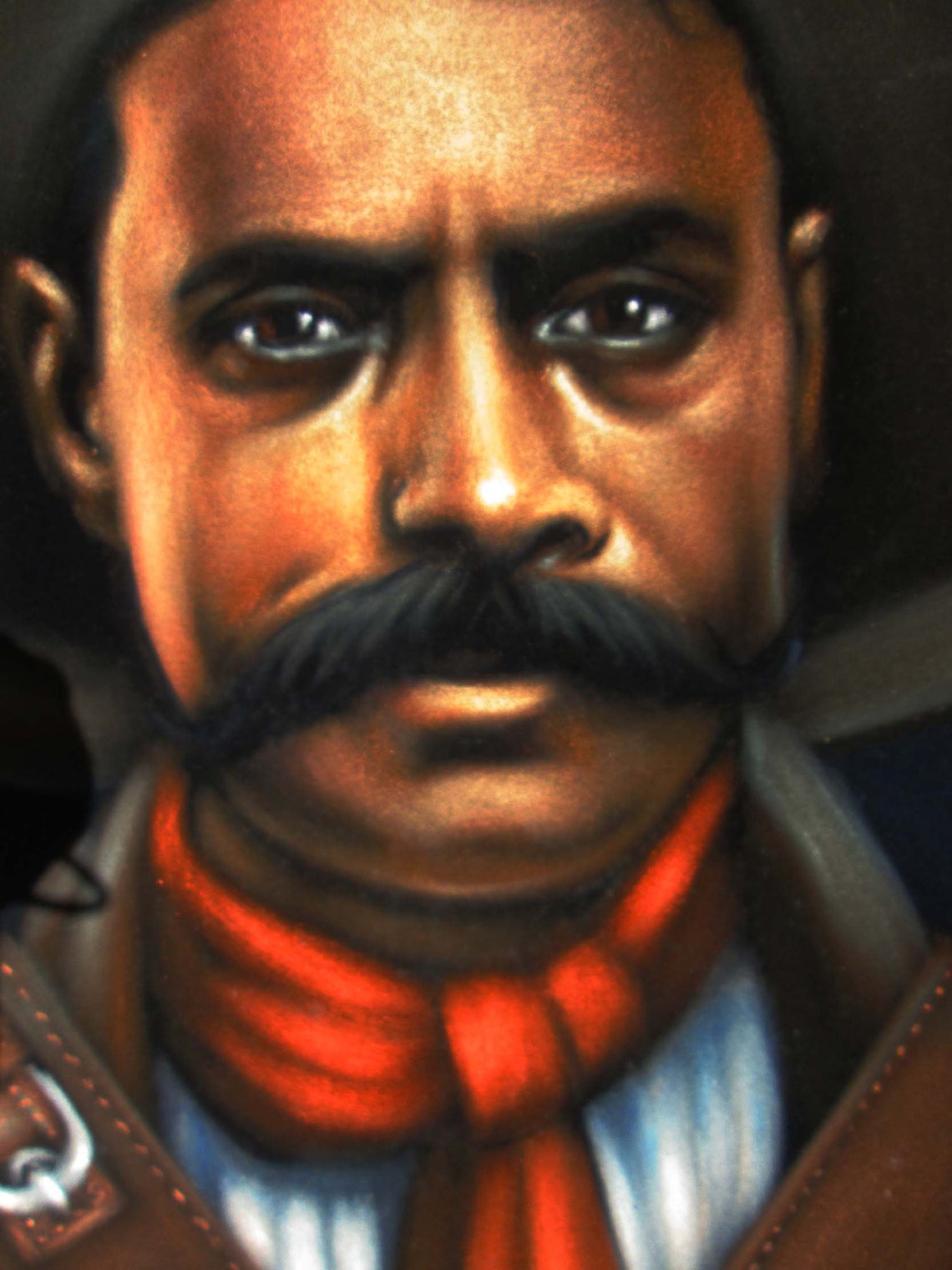 Pancho Villa Portrait Mexican Revolutionary Original Oil | Etsy