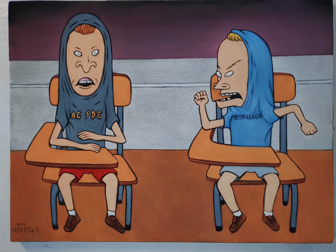 Beavis Cornholio butt-head by Mike Judge: 18x24 - Etsy