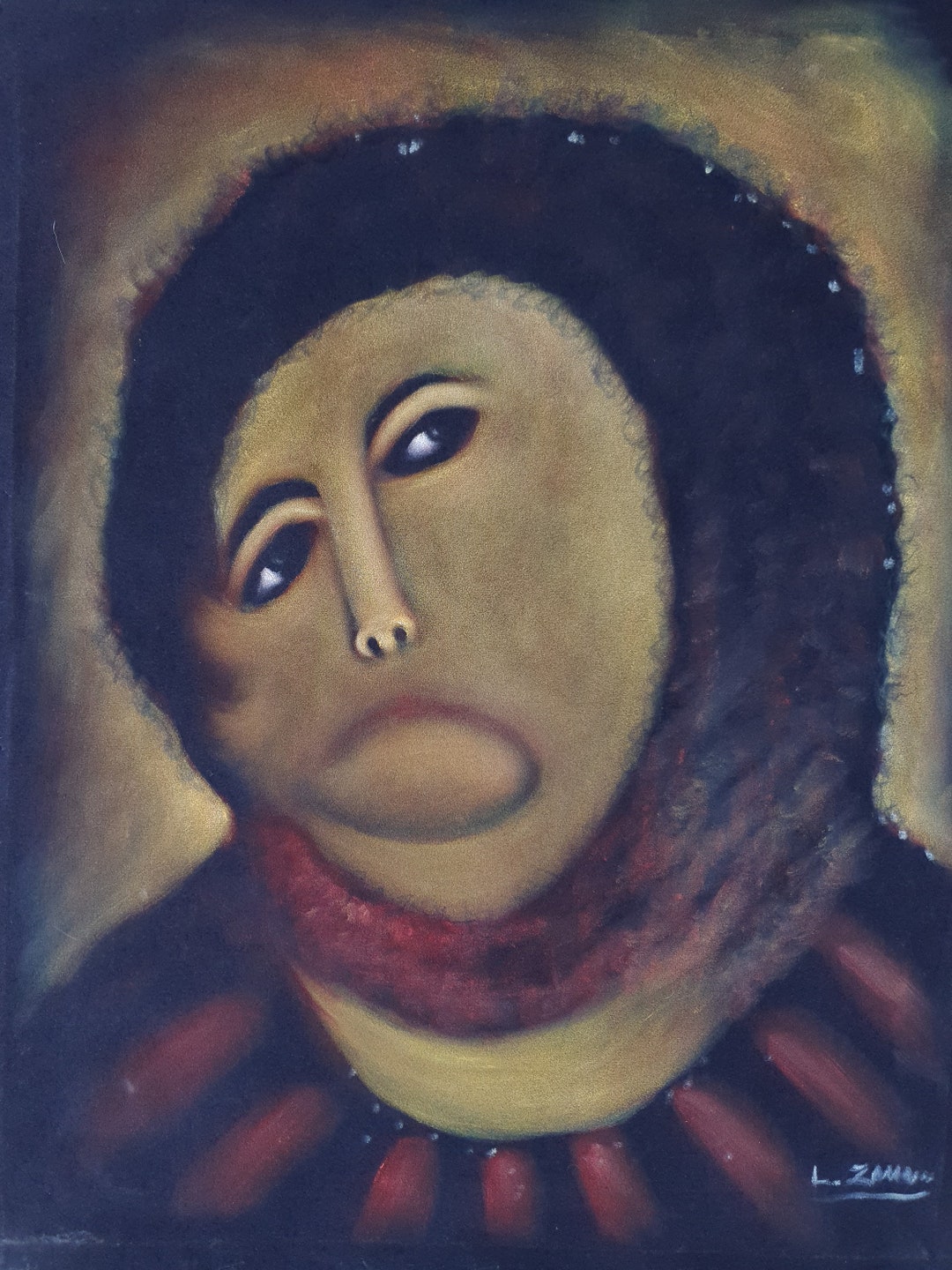 Monkey Christ ecce Homo Jesus Restoration in Borja Spain : - Etsy