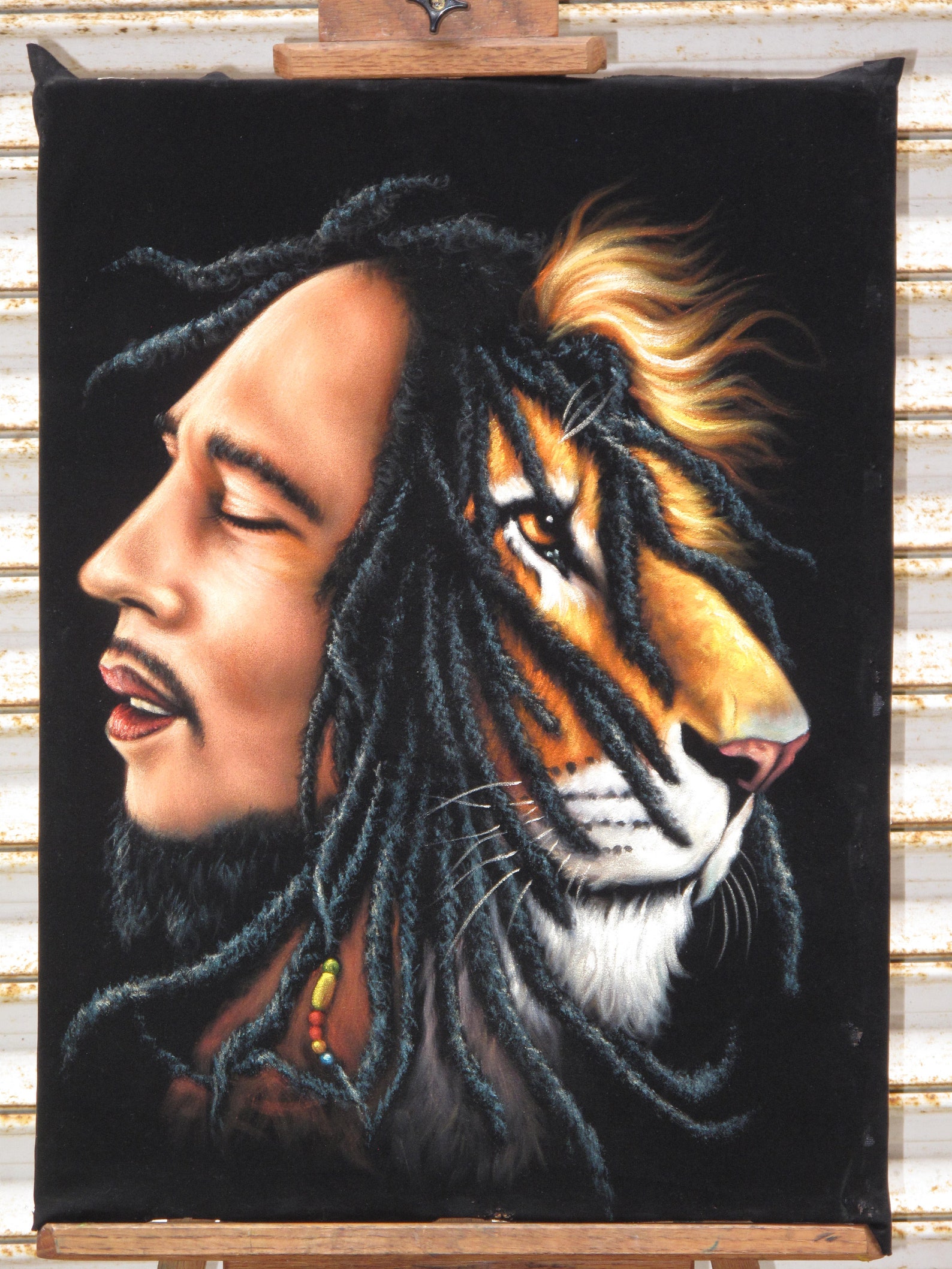 Bob Marley Iron Lion Zion Profile. Original Oil Painting on - Etsy