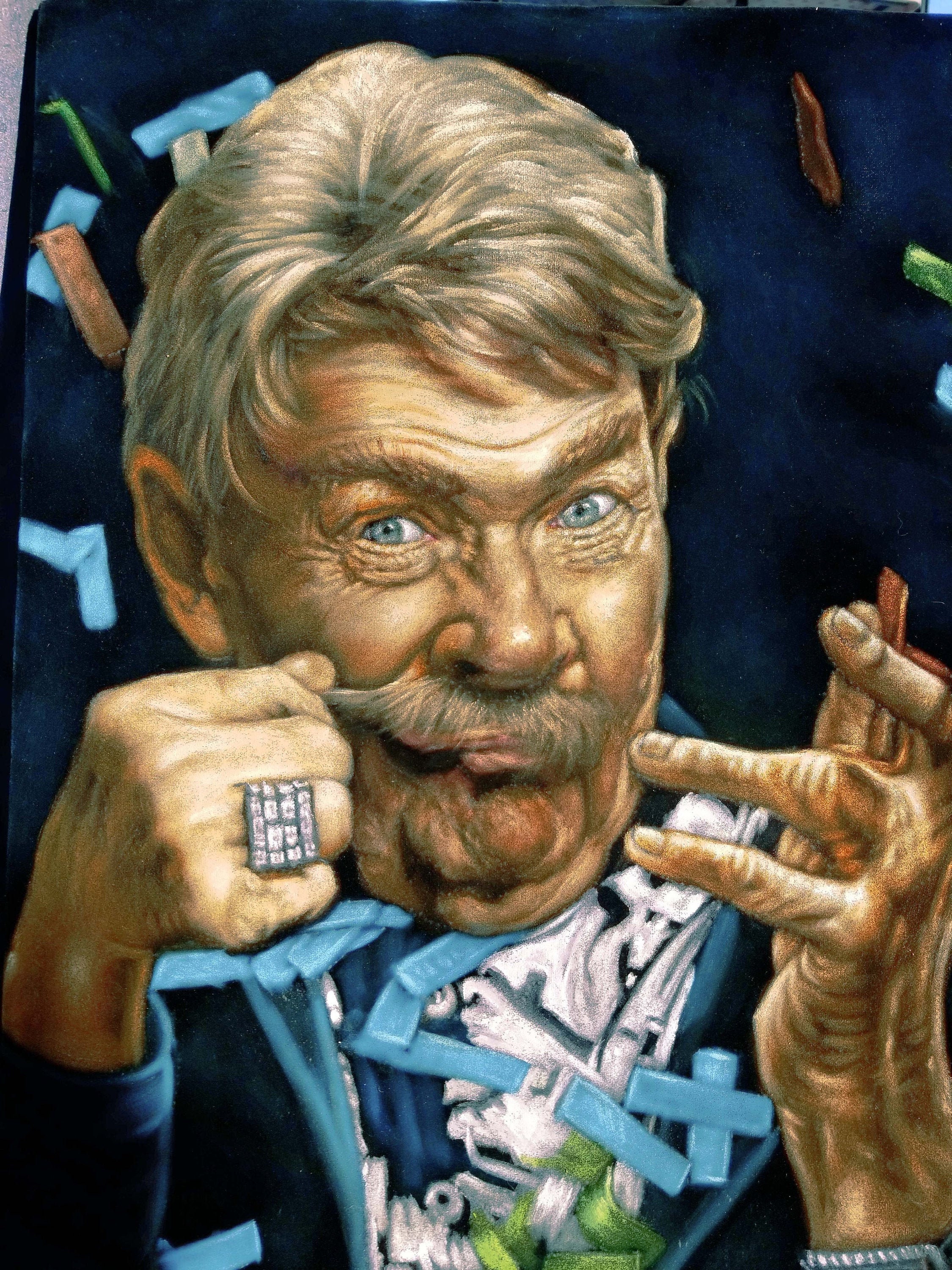 Rip Taylor portrait flamboyant gay comedian actor Original | Etsy