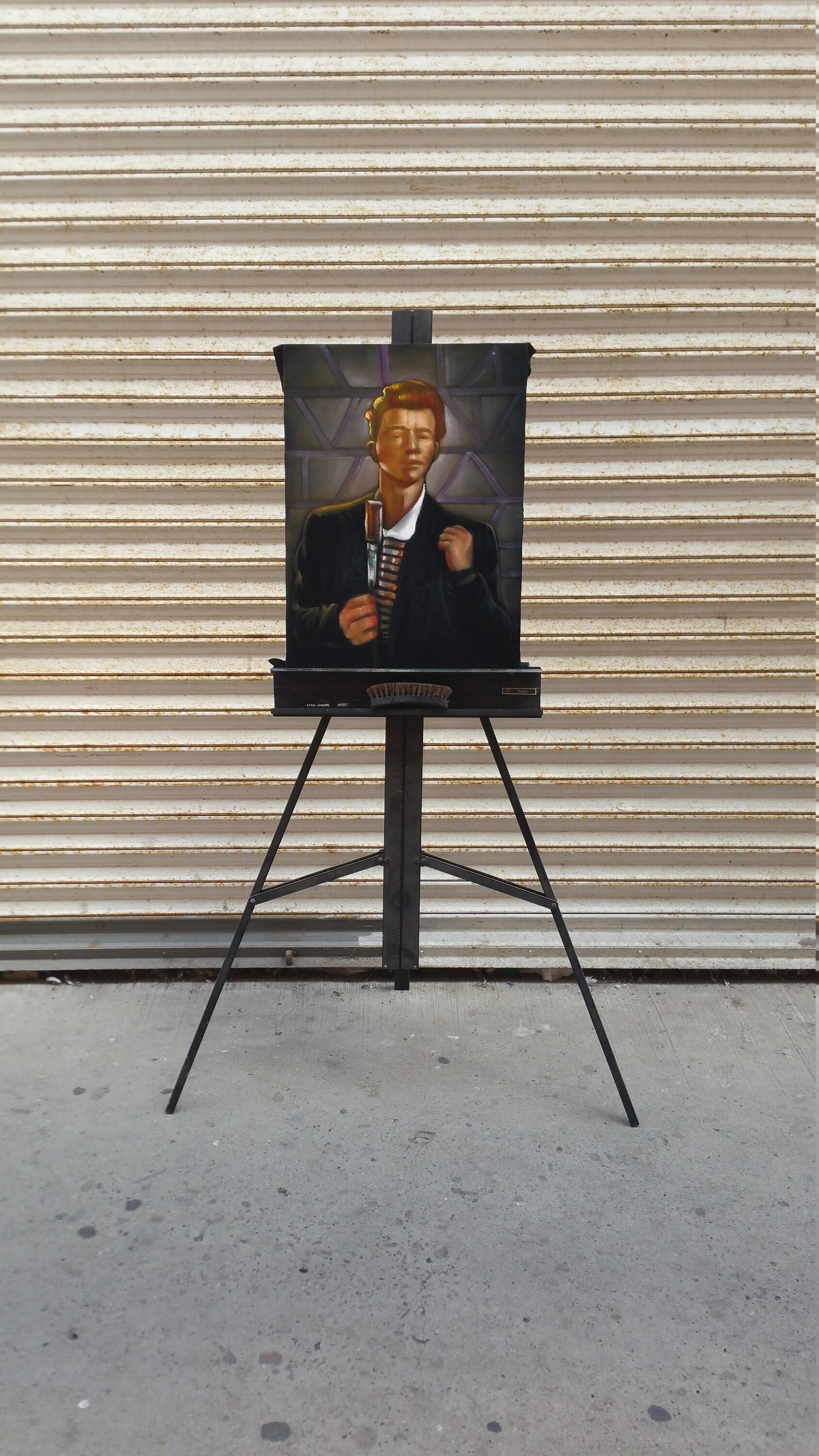 Rickroll Meme Rick Astley Portrait: Original Oil Painting on - Etsy Canada