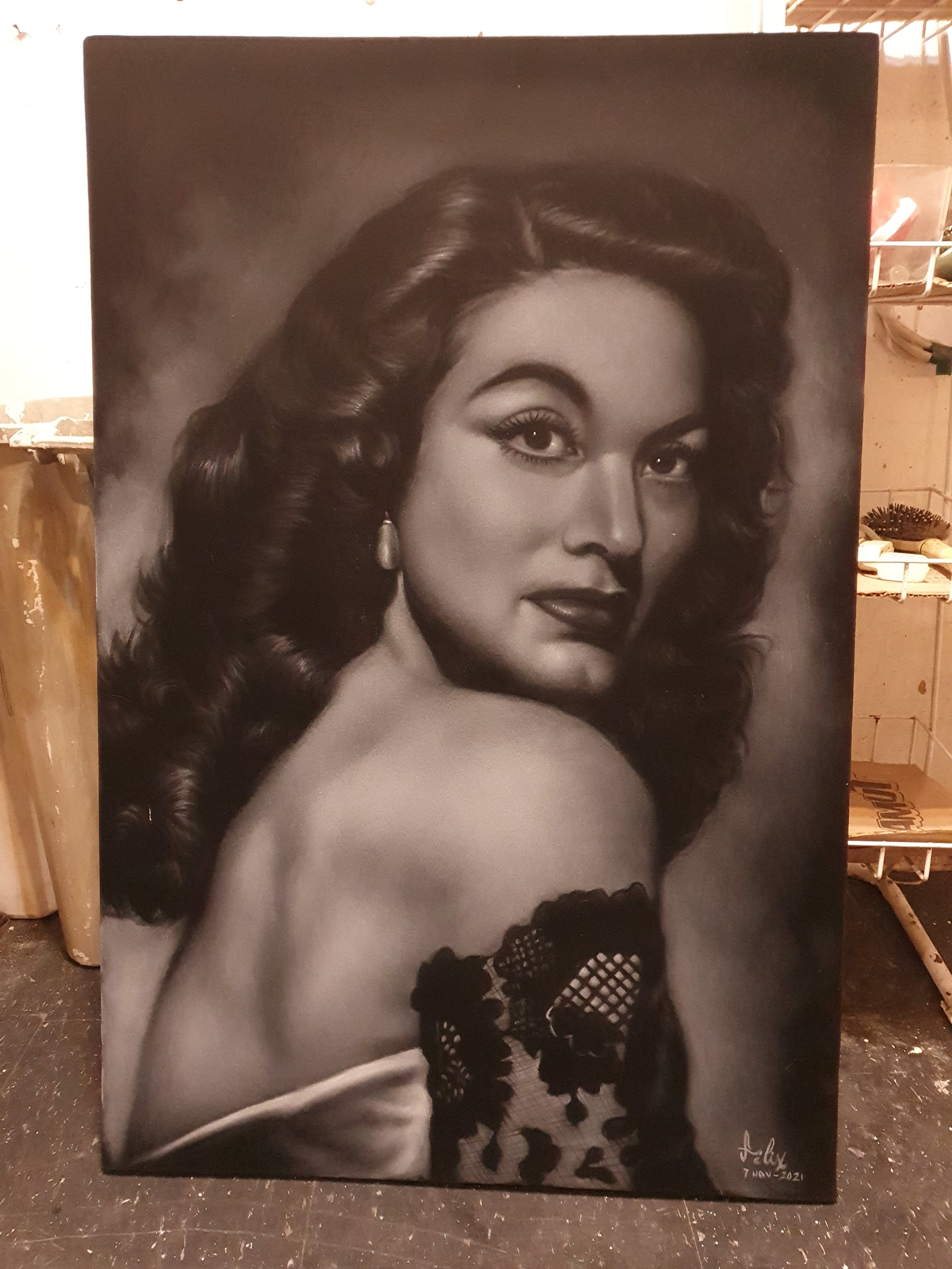 María Félix Maria Felix Portrait of Mexican Actress Smoking. - Etsy