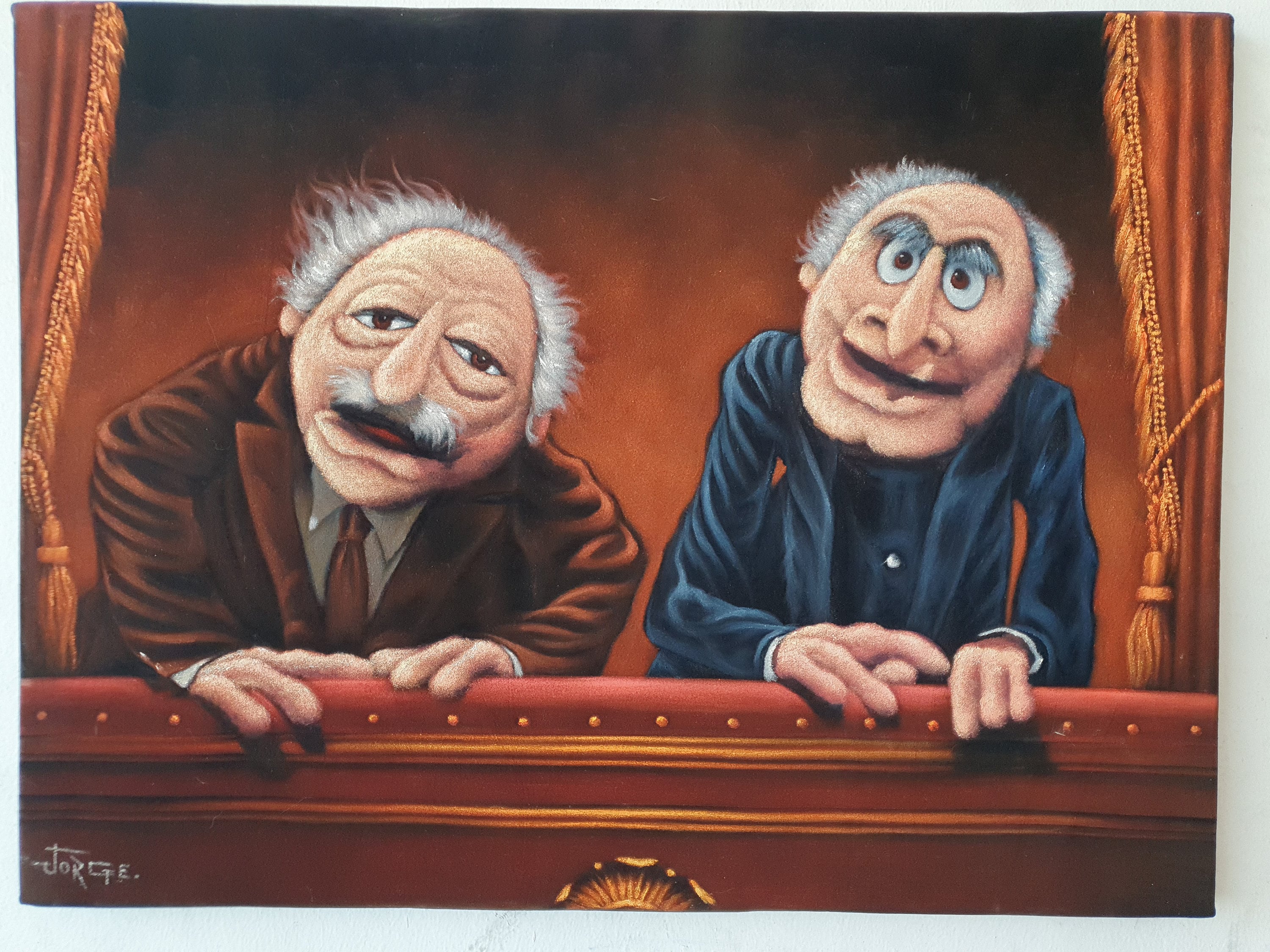 Statler Waldorf Muppet Show Critics Original Oil Painting on - Etsy