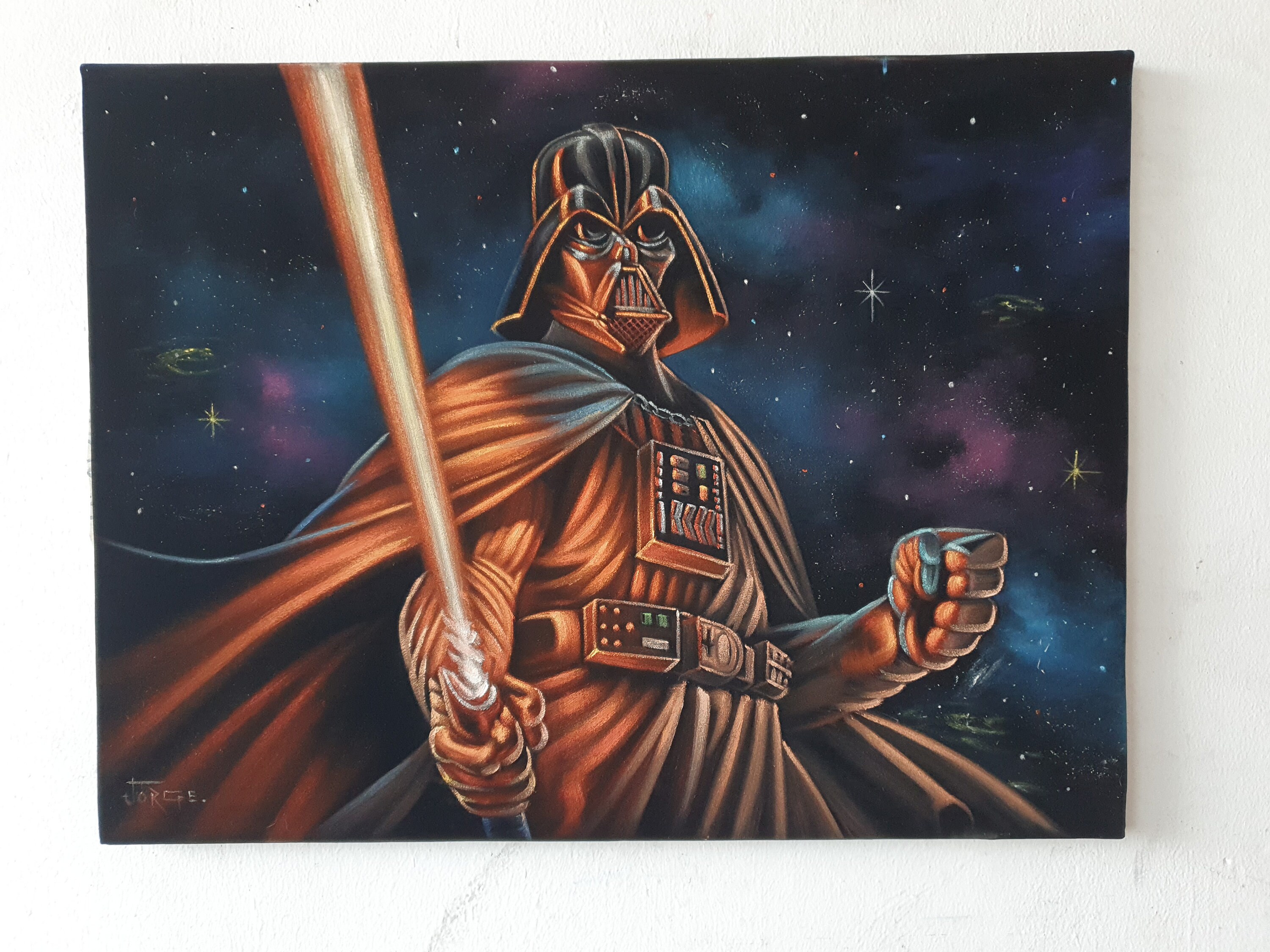 Darth Vader Oil Painting