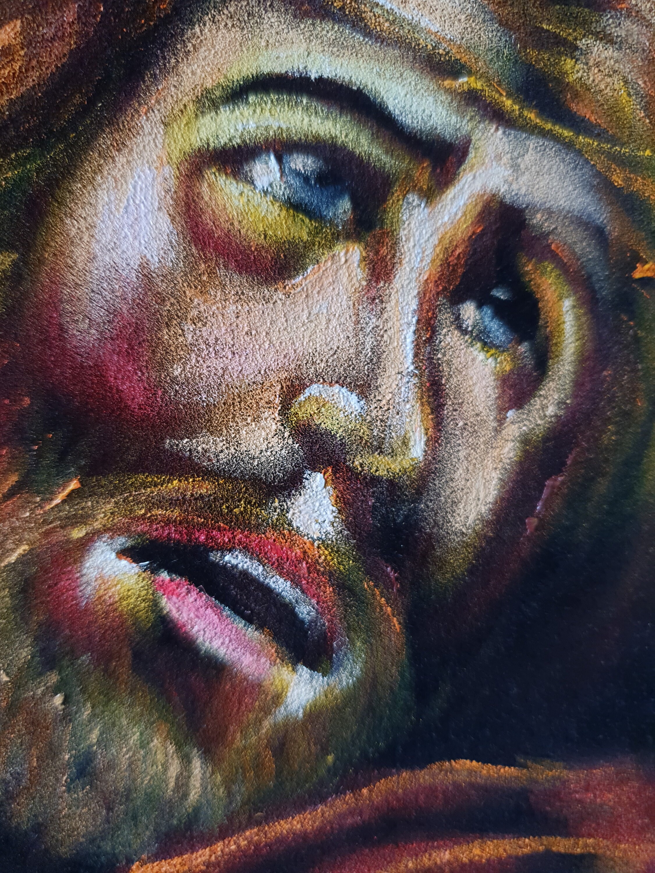 Jesus on Baño Bathroom Portrait: Original Oil Painting on | Etsy