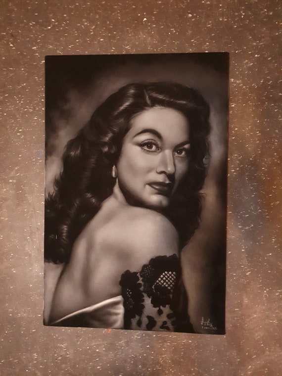María Félix Maria Felix Portrait of Mexican Actress Smoking. - Etsy Ireland