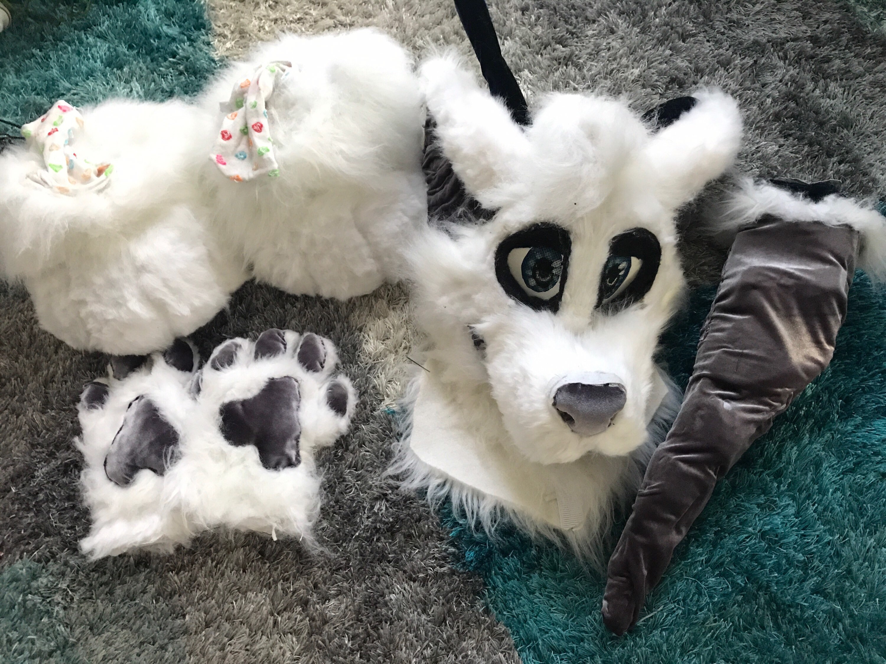 White Alien Dog Full Partial Fursuit | Etsy