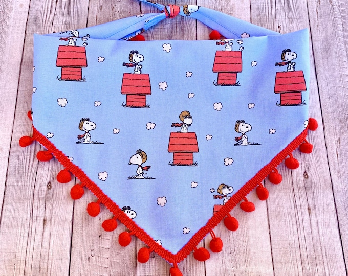 SNOOPY Dog Bandana, Peanuts Dog Bandana, Pumpkin Dog Bandana, Charlie ...