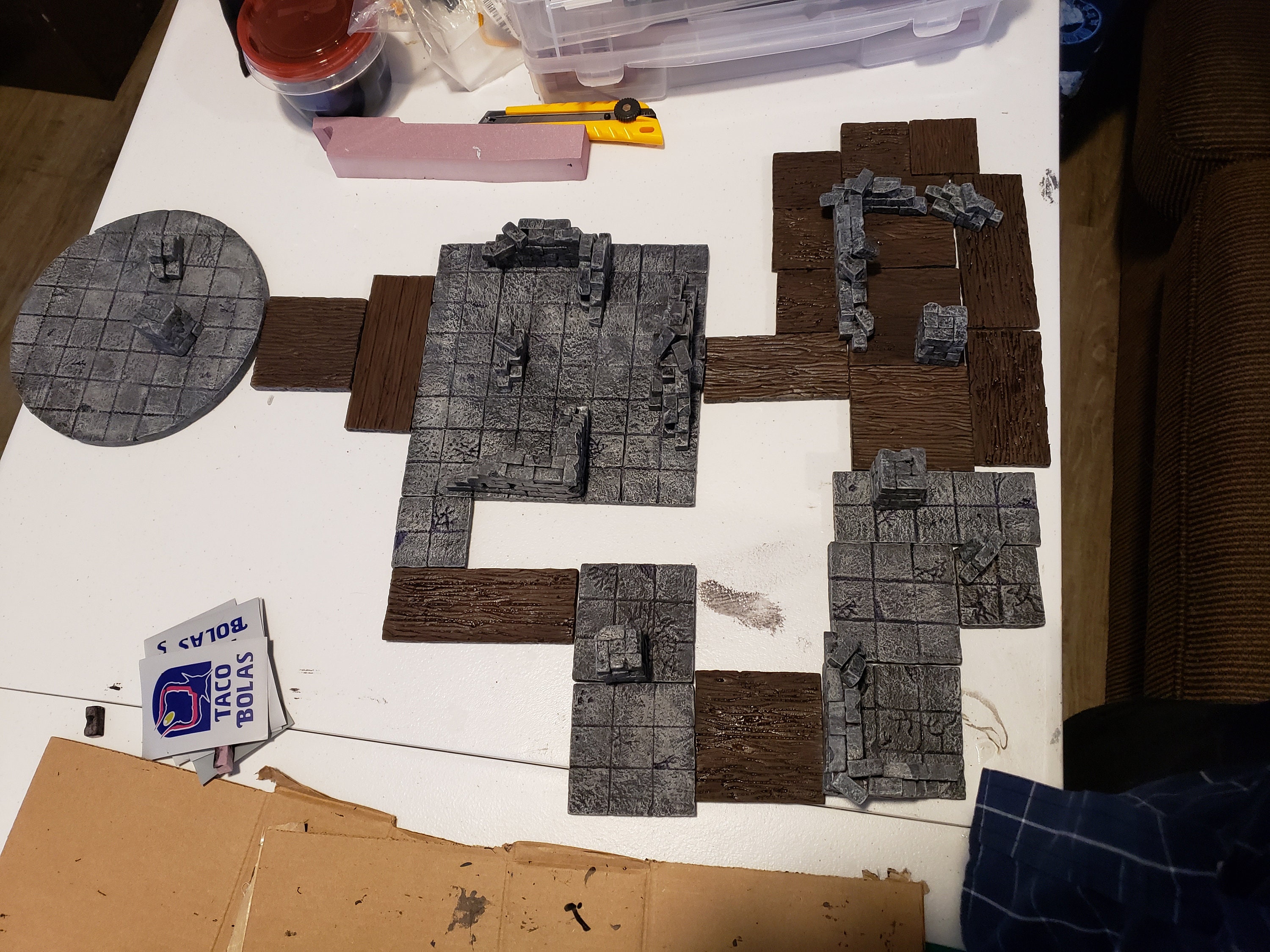 Modular Dungeon Tile Peices Large - Etsy