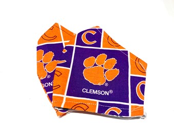 Clemson Mask - Etsy
