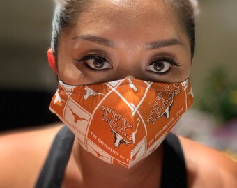 Texas Longhorn Face Mask - Etsy