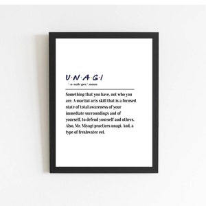 Instant Download Unagi Definition Wall Art. Fun Friends Inspired Art ...