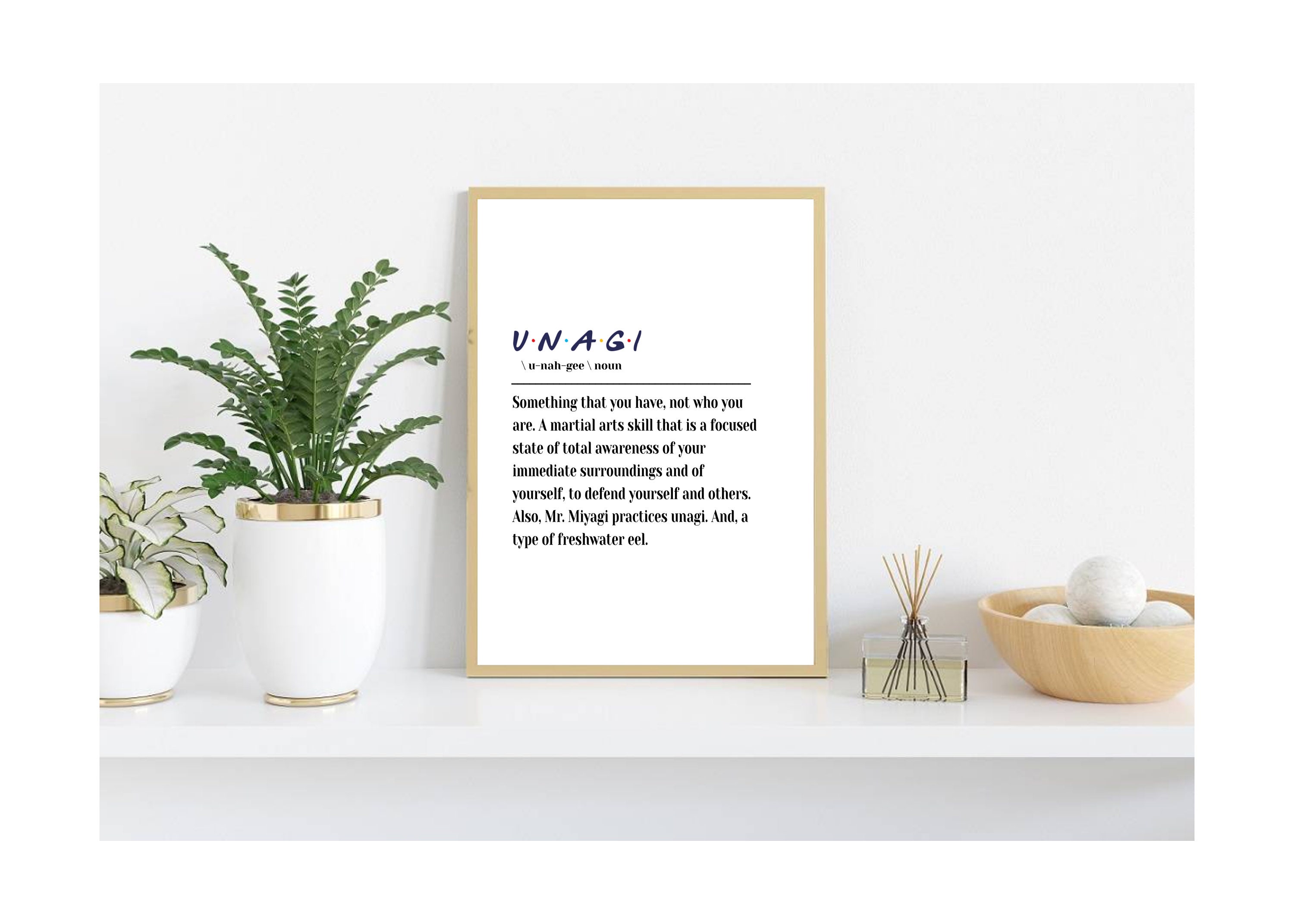 Instant Download Unagi Definition Wall Art. Fun Friends Inspired Art ...