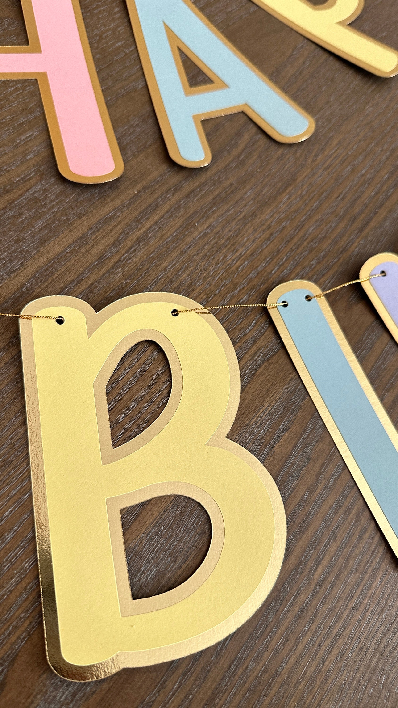 Pastel Birthday Banner - Etsy