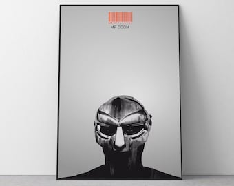 Madvillain MF DOOM & Madlib Madvillainy Album Artwork for Apartment Print Wall Art Hip Hop Music ...