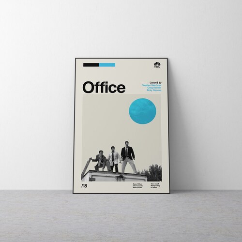 The Office Movie Poster Retro Mid Century Modern Vintage - Etsy