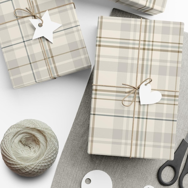 Grid Wrapping Paper - Etsy