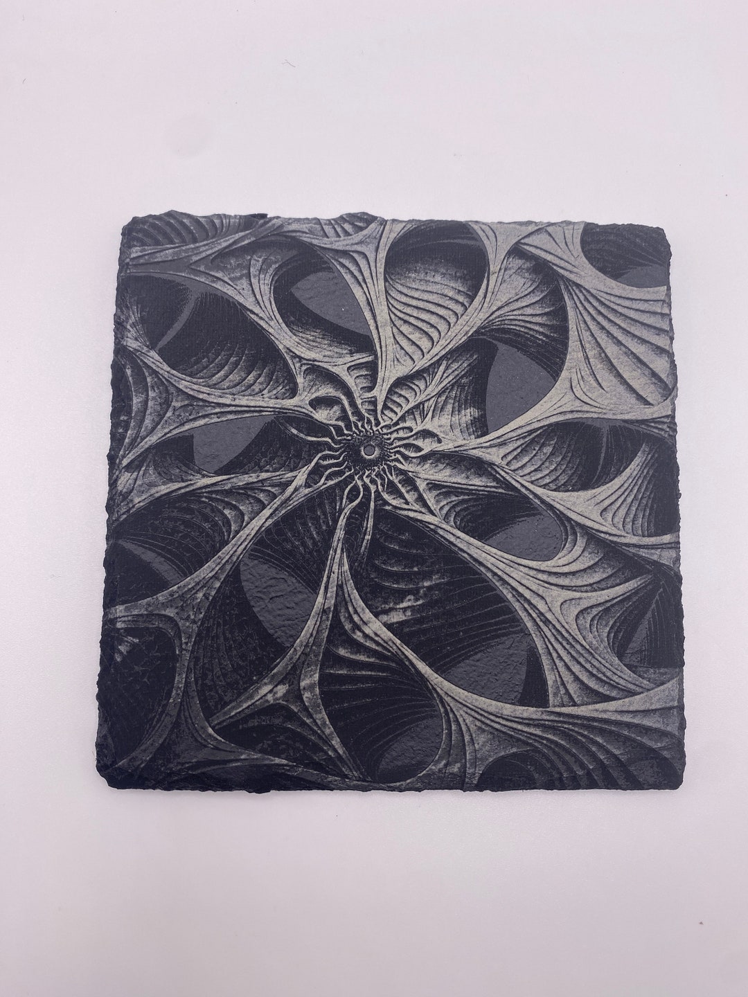 Engraved Tangled Illusion Slate Coasters - Etsy