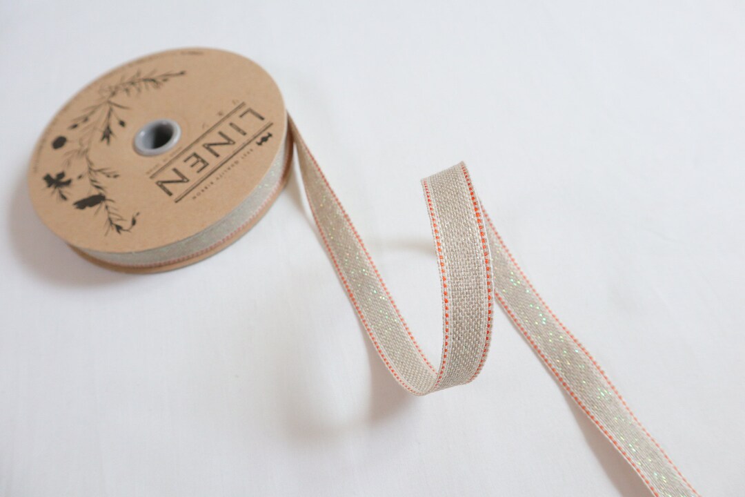 Brilliant Lin Ribbon With 15mm Diapre Thread - Etsy