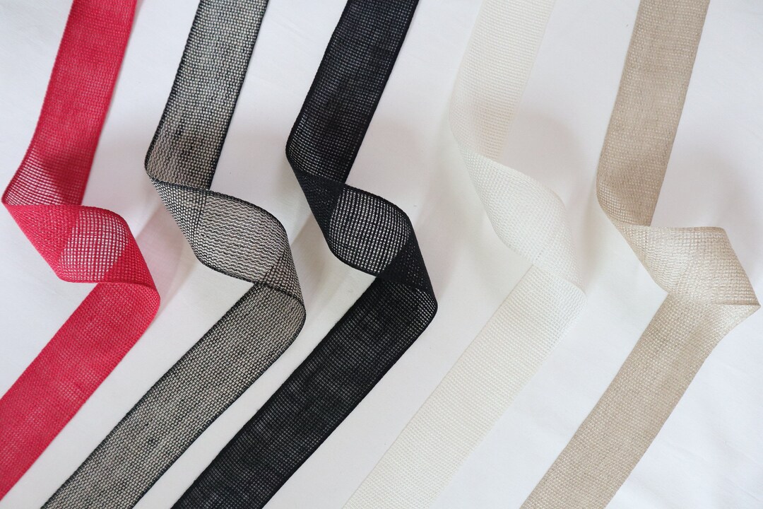 100% Linen Airy Weave Ribbon - Etsy