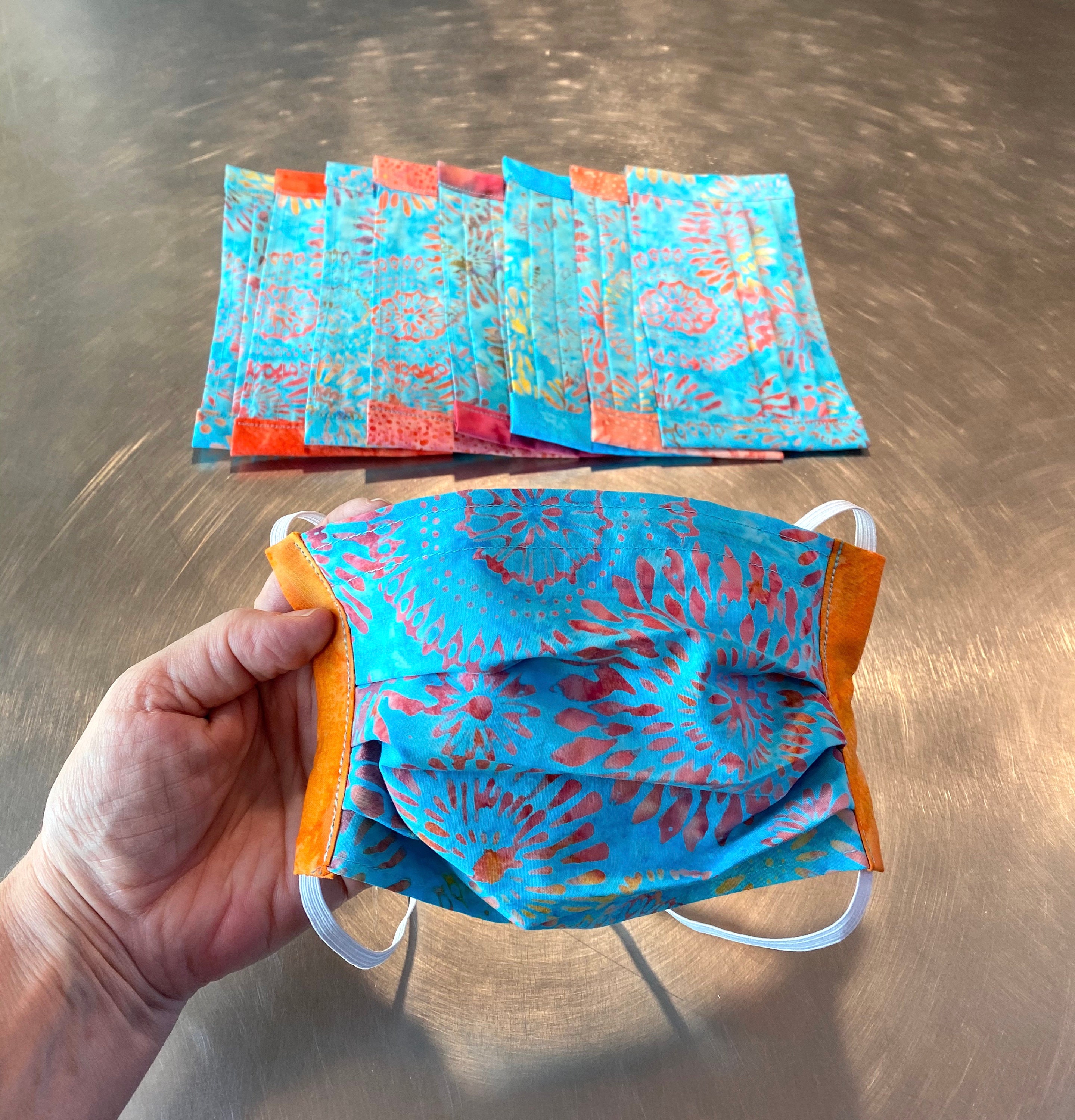 FIREWORKS FACE MASK with nose wire and filter pocket 2-ply | Etsy