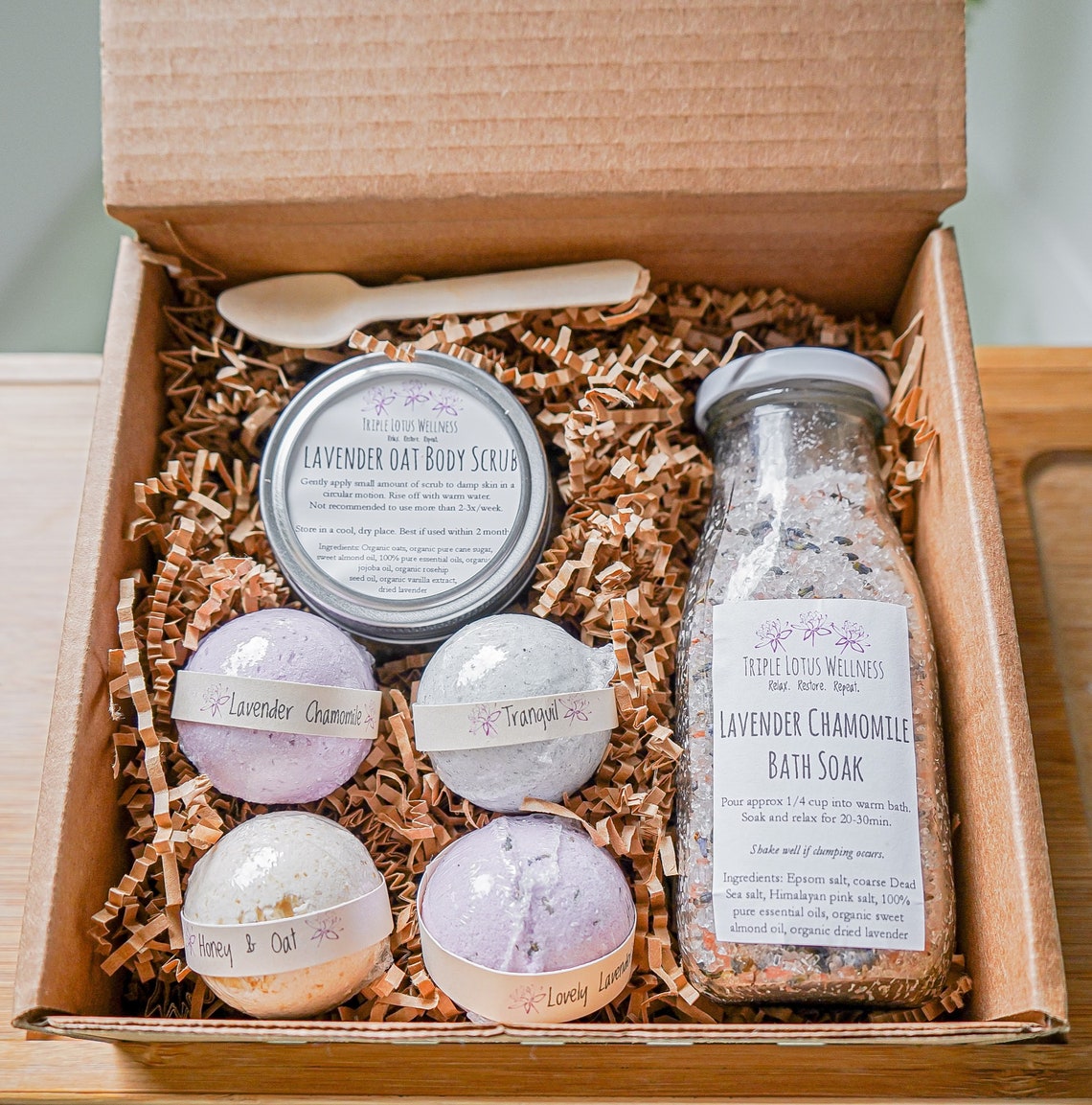 Organic Self Care Spa Gift Set Relaxation Gift Box | Etsy