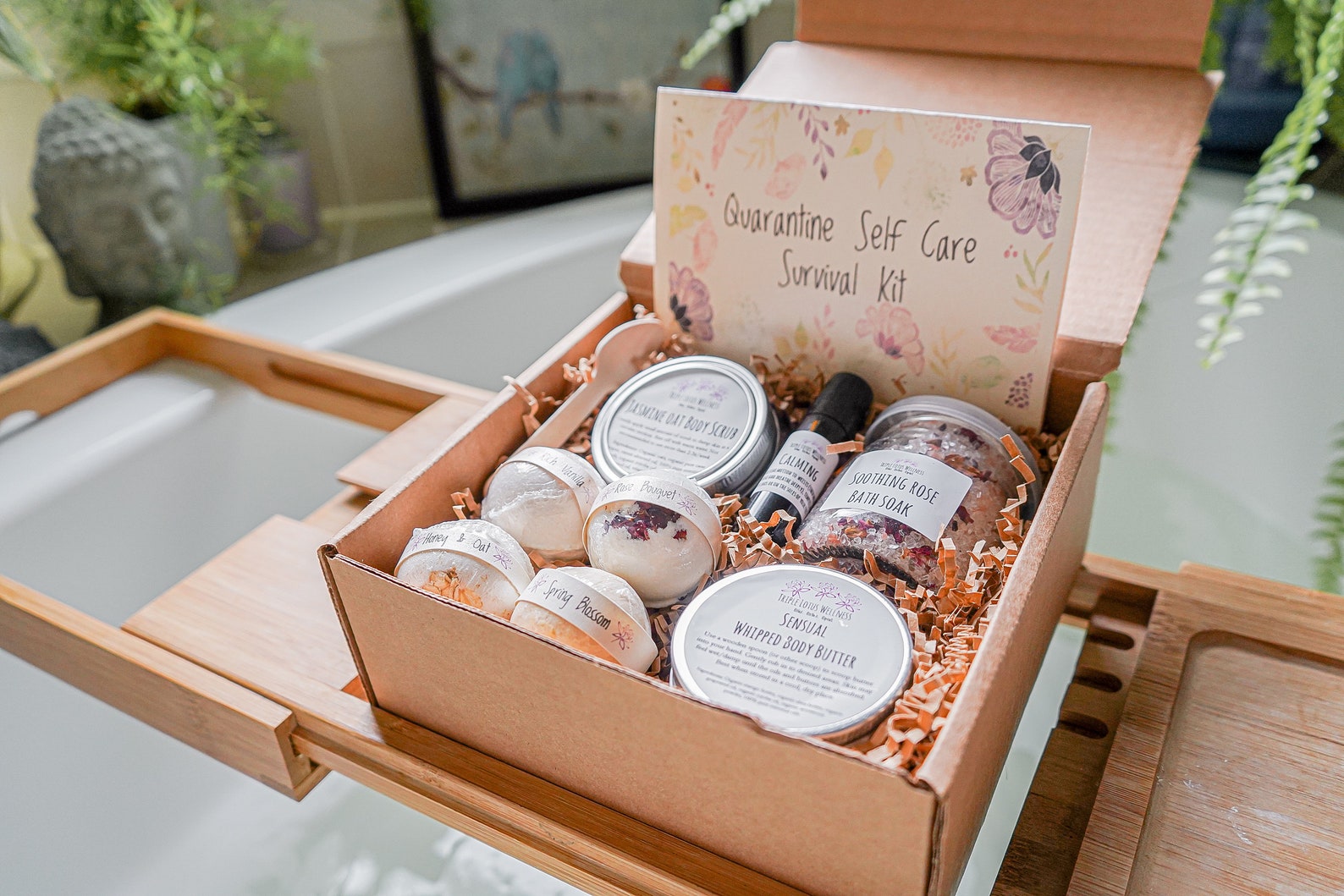 Quarantine Self Care Spa Gift Box Quarantine Care Package - Etsy