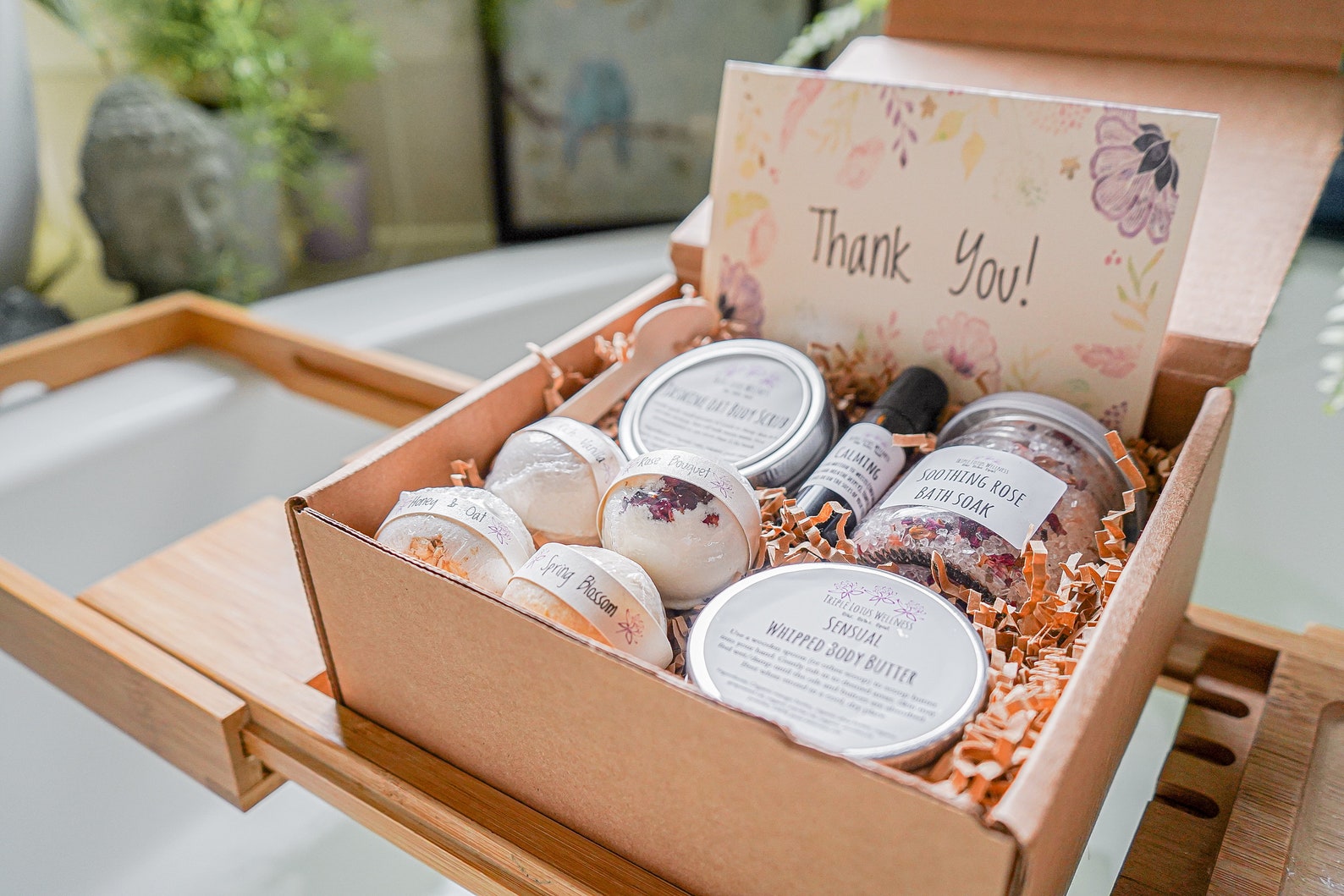 Thank You Spa Gift Box Organic Spa Gift Set for Best Friend - Etsy