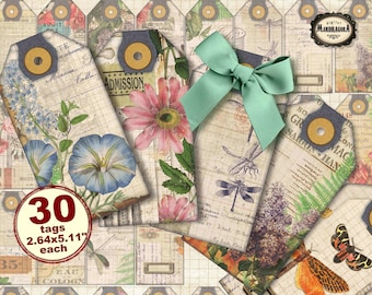 Vintage Victorian Antique French Flower Art Paper Gift / Swing - Etsy