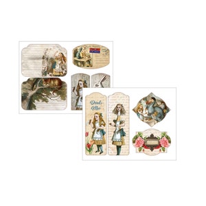 Whimsical Alice in Wonderland - Digital Download Junk Journal Kit ...